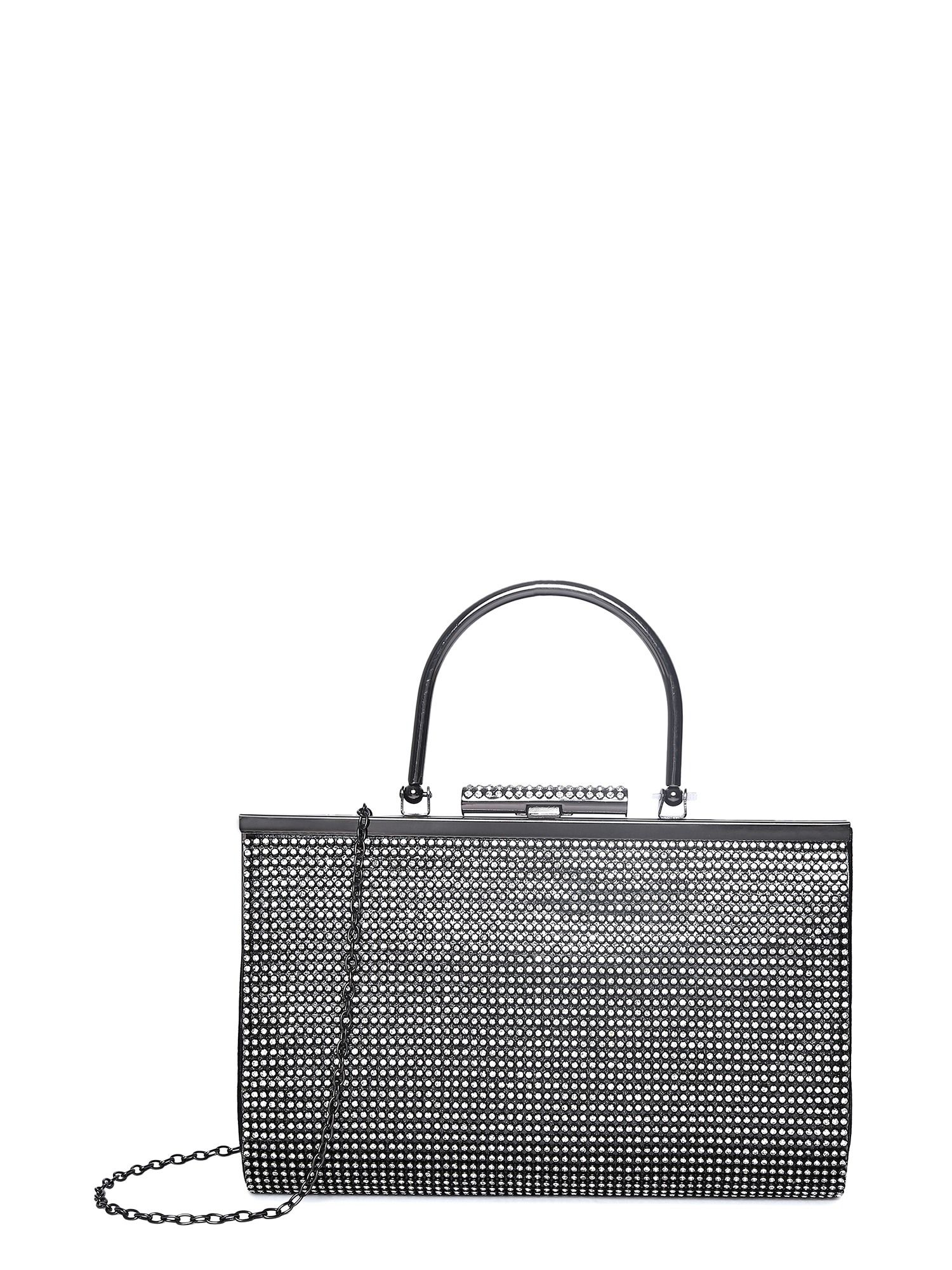 Buy Haute Sauce Black Embellished Purse Clutch Online