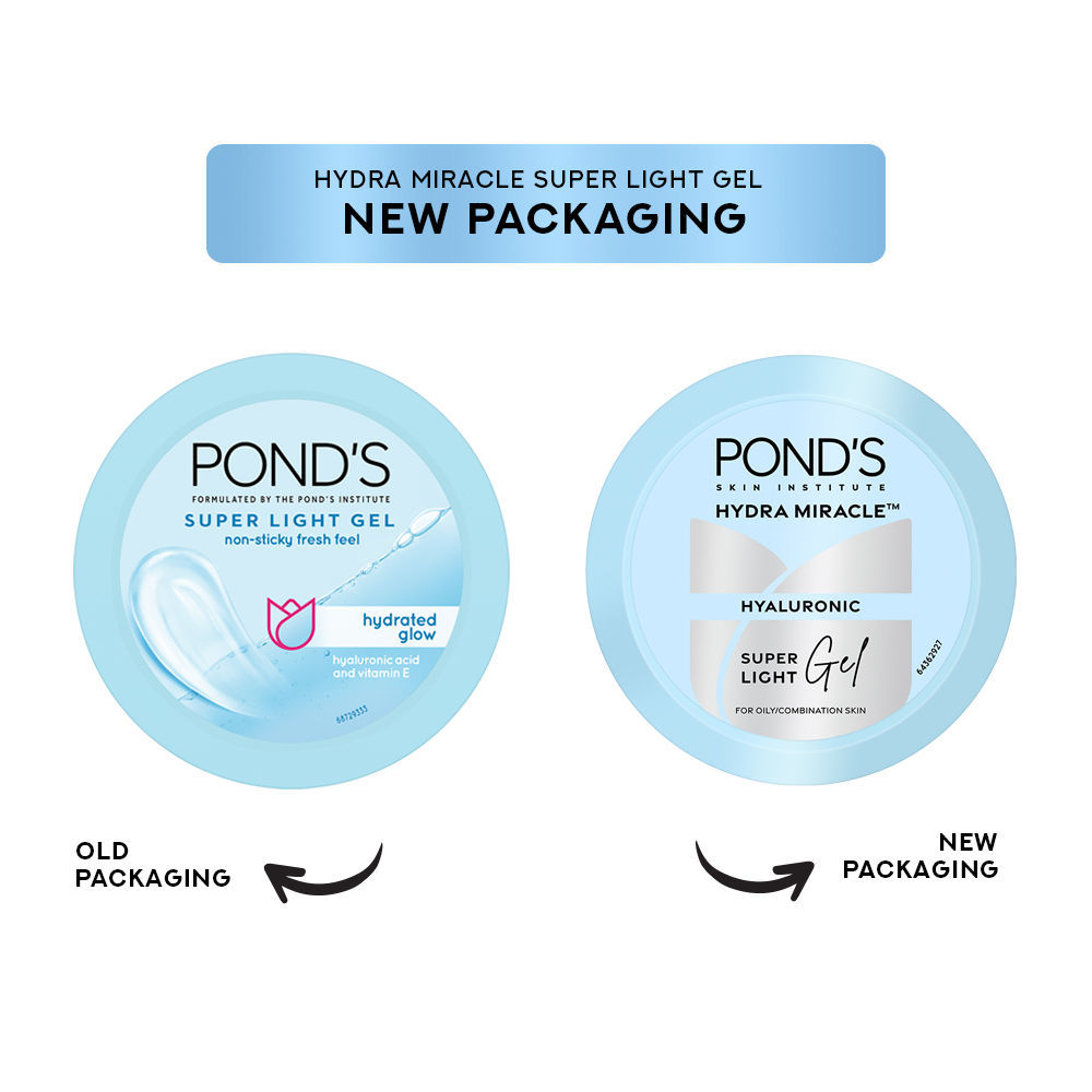 Buy Ponds Super Light Gel Oil Free Moisturiser With Hyaluronic Acid ...
