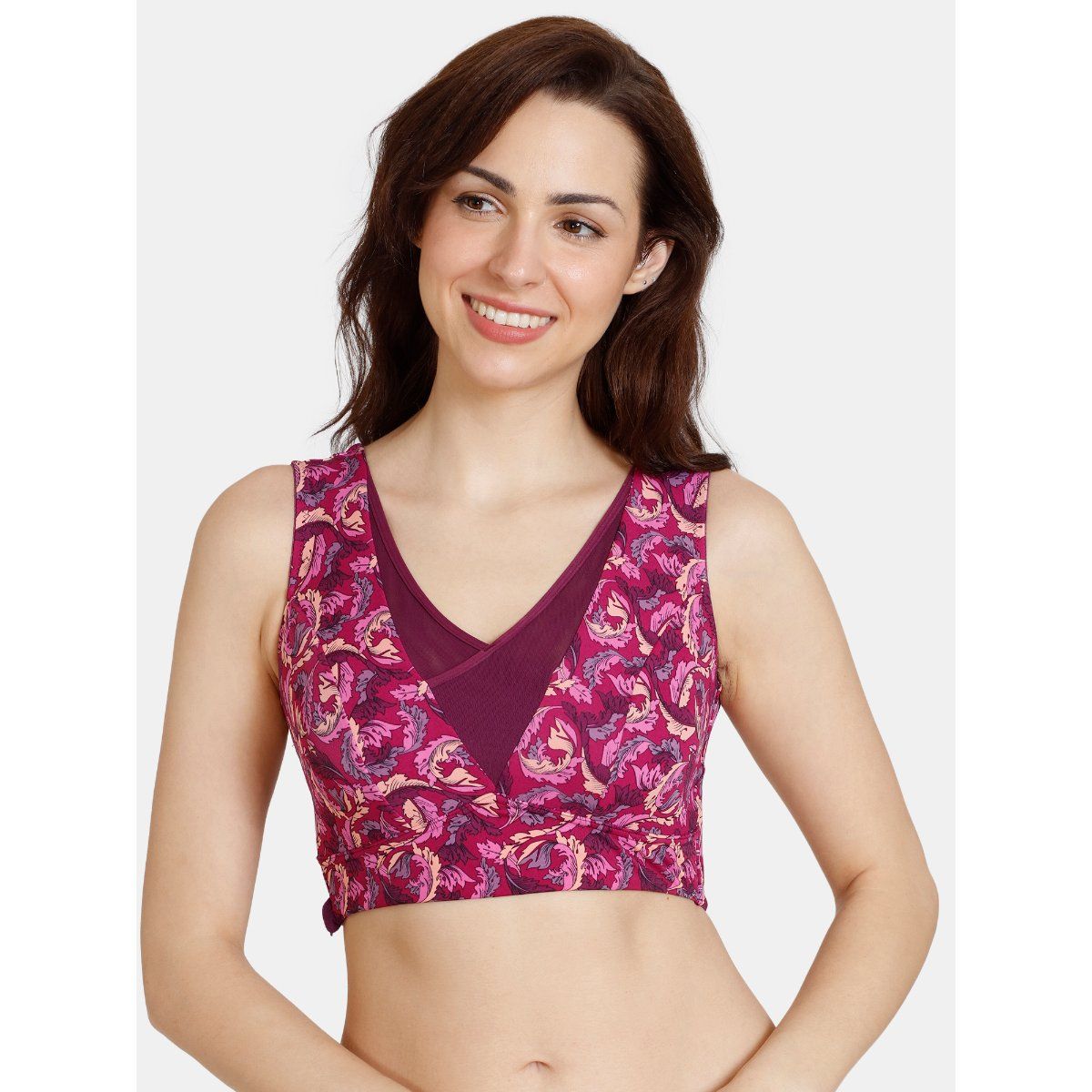 Zivame Plush Mystique Double Layered Non Wired 3-4Th Coverage Blouse ...