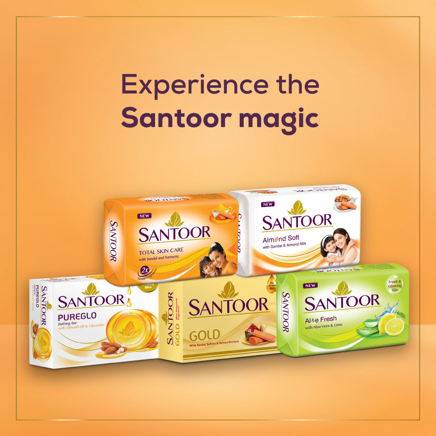 Santoor Sandal And Turmeric Soap - Pack Of 8: Buy Santoor Sandal And Turmeric Soap - Pack Of 8 ...