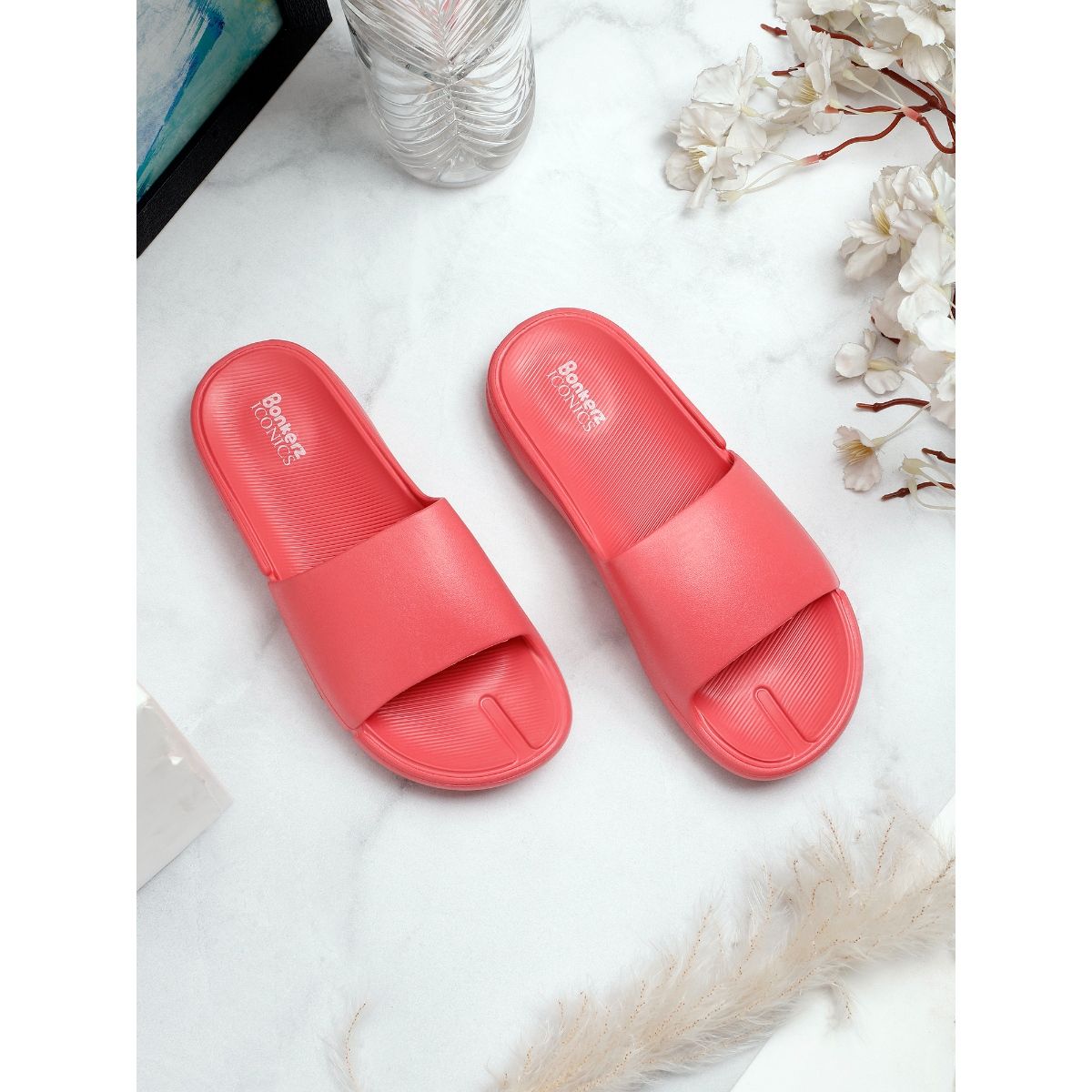 Iconics Rose Women Solid Sliders: Buy Iconics Rose Women Solid Sliders ...