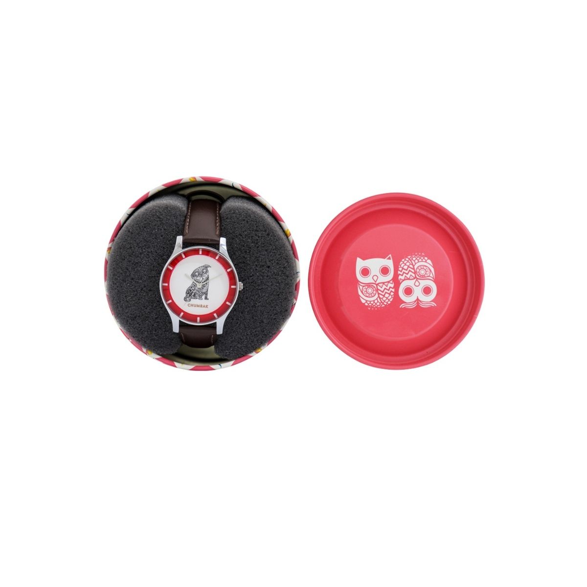 Buy Chumbak Pug Life Wrist Watch - Brown Online