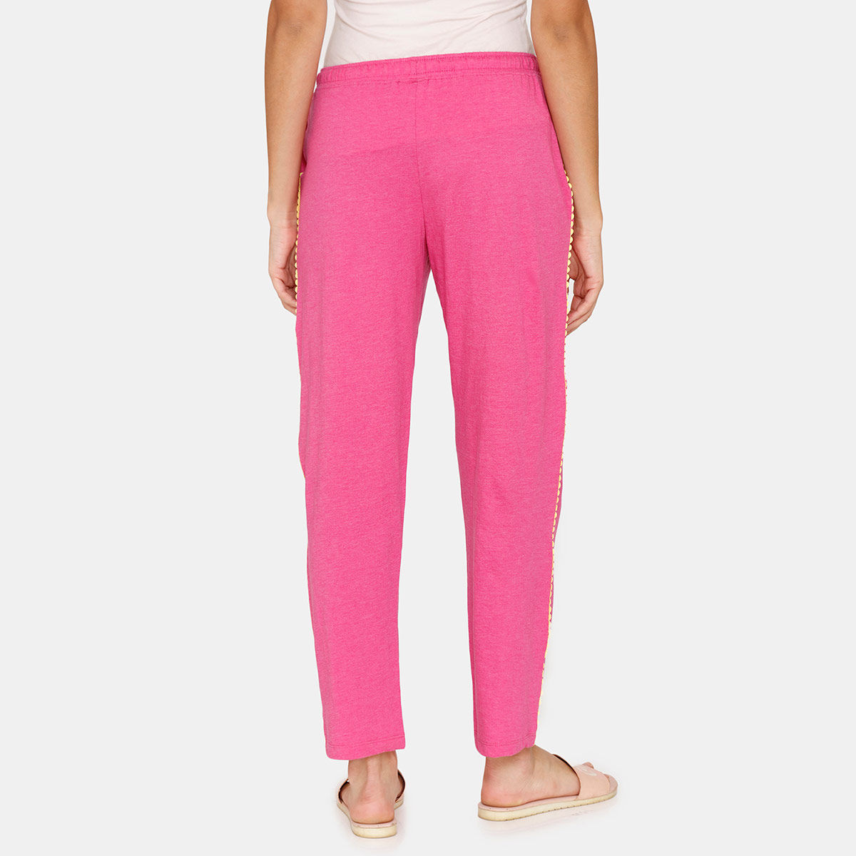 Buy Zivame Nuts For U Knit Cotton Pyjama - Ibis Rose - Pink Online