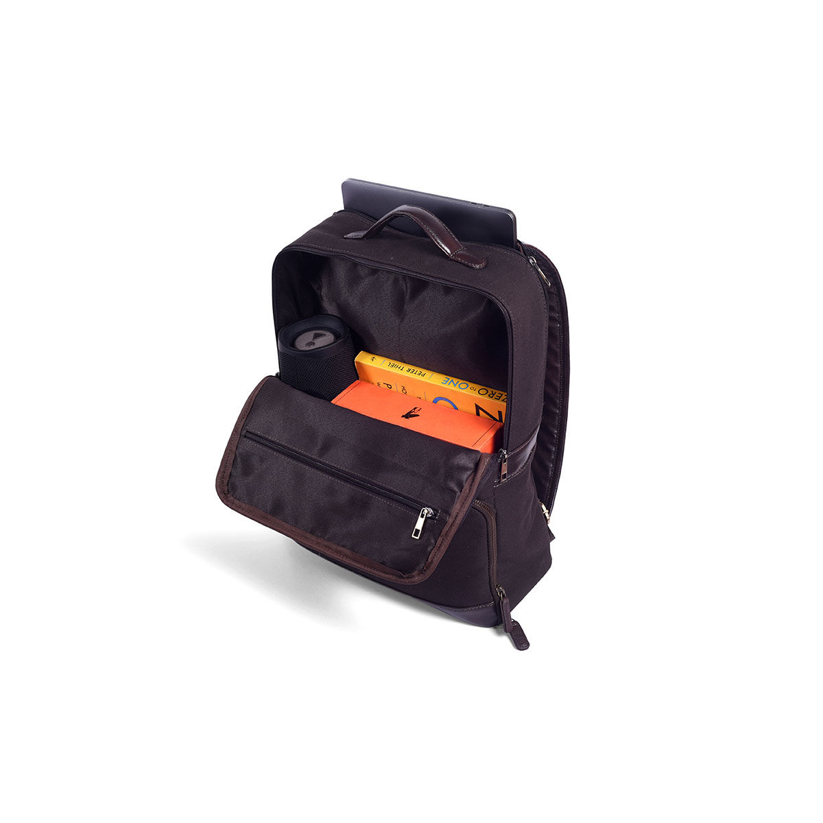 Buy Gauge Machine Textured Brown Backpack Online
