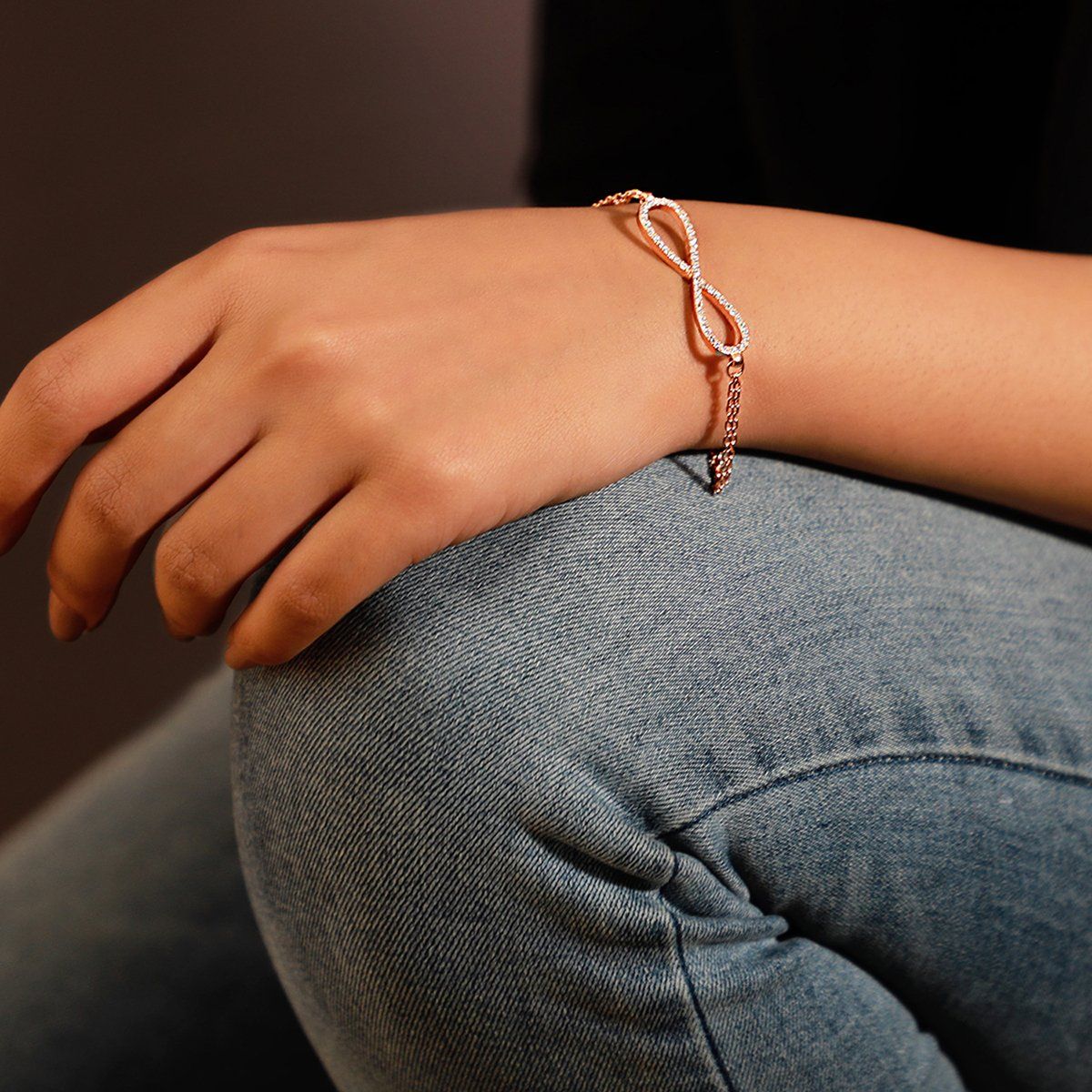 Buy GIVA 925 White Infinity Bracelet Online