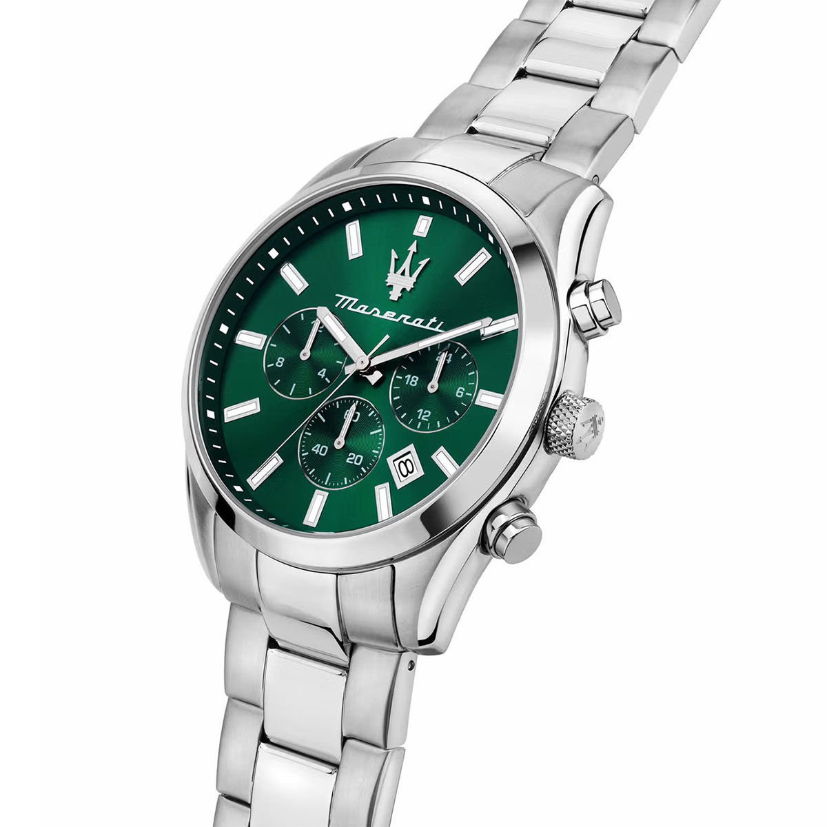 Buy Maserati Classic Date Chronograph Analog Dial Color Green Mens ...