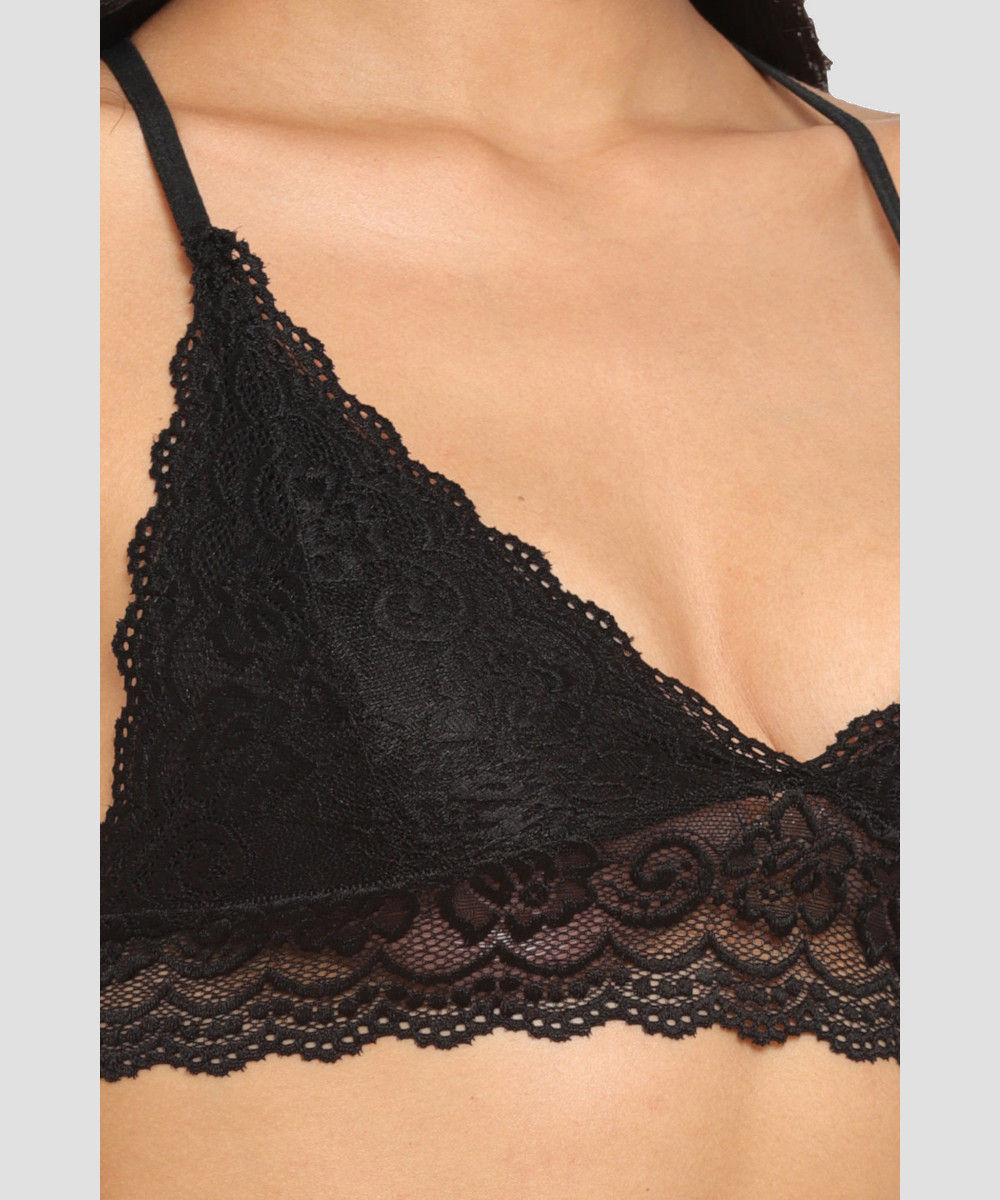 N Gal Lace Back Design Bridal Bralettes Bra Black Buy N Gal Lace