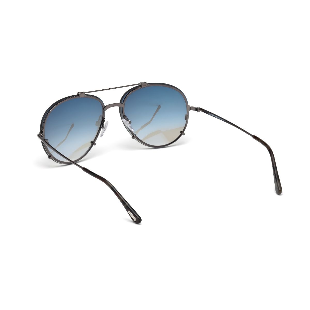 Buy Tom Ford FT0527 59 08b Iconic Aviator Shapes In Premium Metal ...