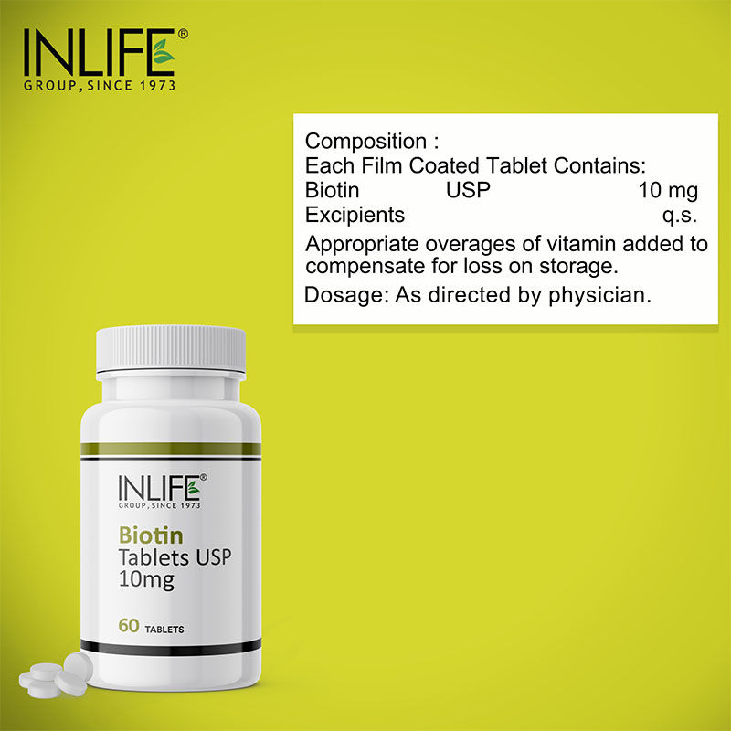 Buy Inlife Biotin 10000 mcg Tablets Online