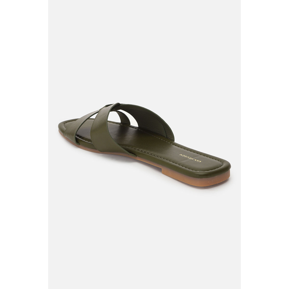Buy Van Heusen Women Olive Sandals Online