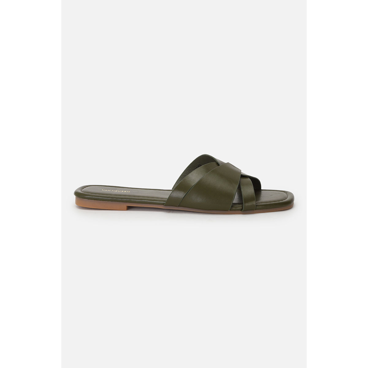 Buy Van Heusen Women Olive Sandals Online