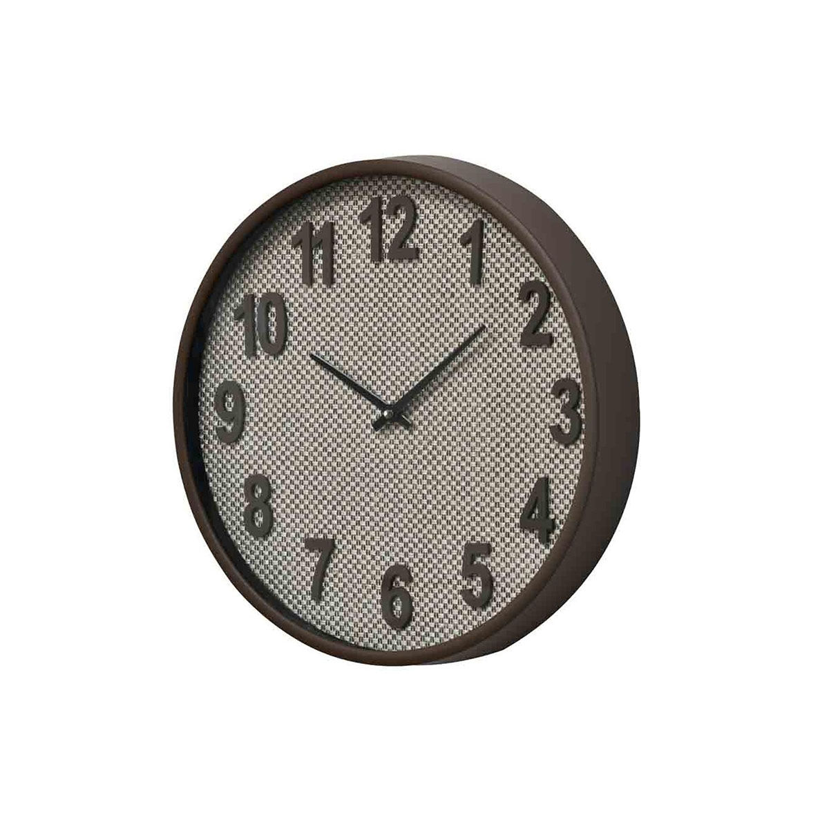 Buy At Home by Nilkamal Round Plastic Analog Wall Clock (Taupe) Online