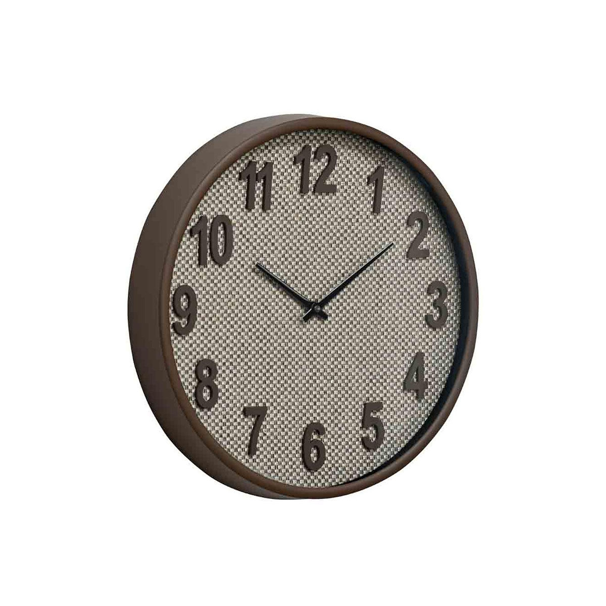Buy At Home by Nilkamal Round Plastic Analog Wall Clock (Taupe) Online