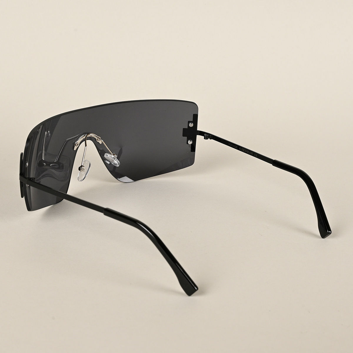 Buy Voyage UV Protected Black Wrap-Around Sunglasses for Unisex Adult ...