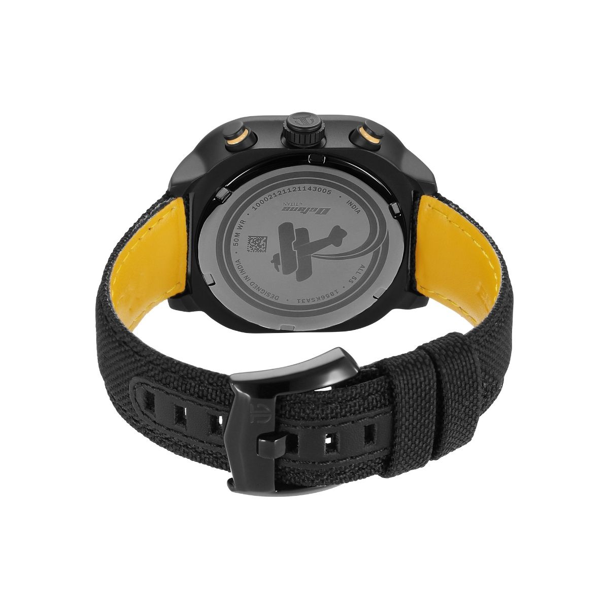 Buy Titan Octane Black Dial Analog Watch For Men (1856NL02) Online