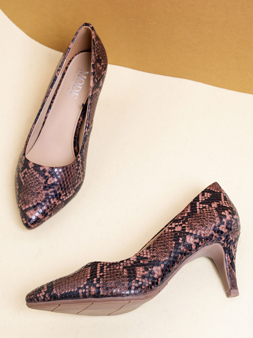 Buy Mode By Red Tape Women Camel Pumps Online