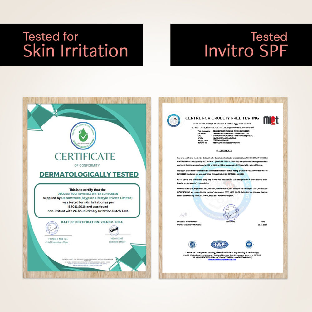 Buy Deconstruct Invisible Water Sunscreen SPF 50 PA++++ with ...