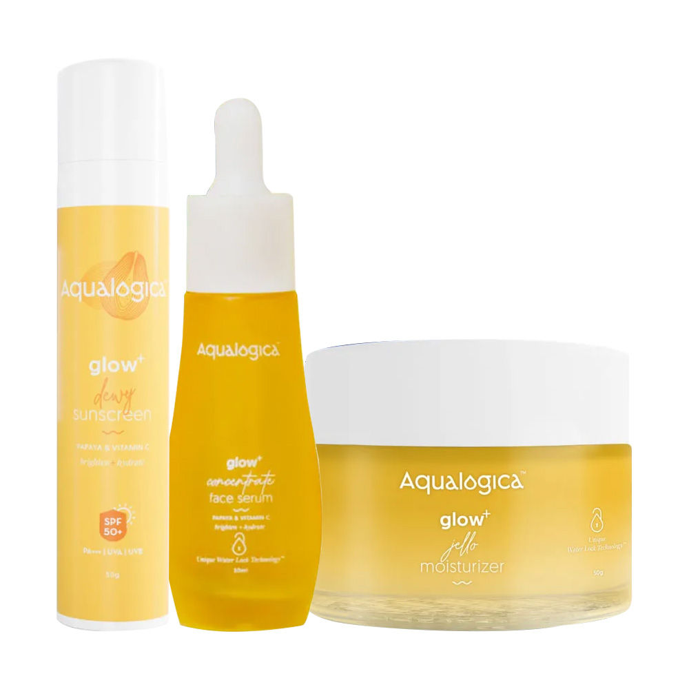 Aqualogica Bright Essentials Combo Sunscreen Face Serum Gel