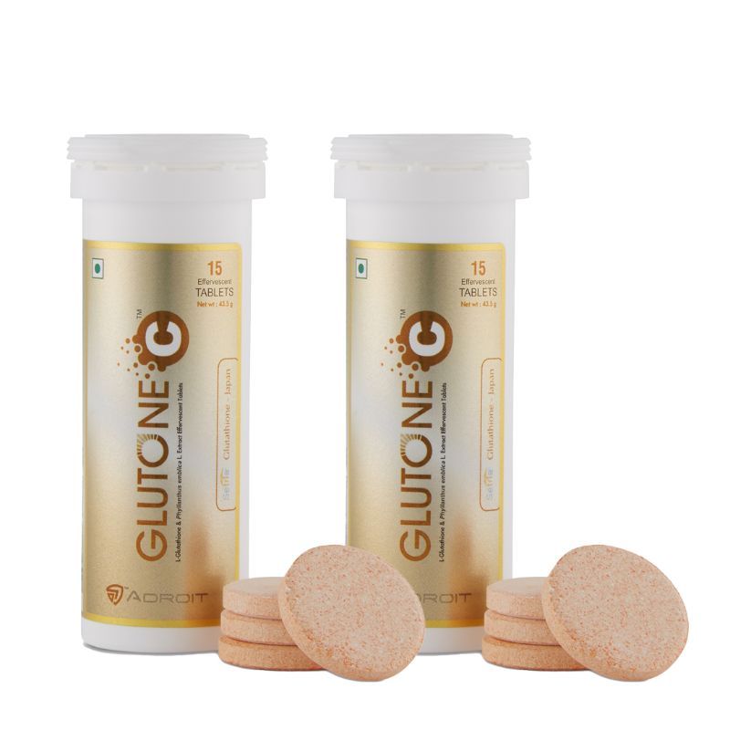 Glutone C Setria Glutathione - Japan 500mg & Natural Vit C Tablets for ...