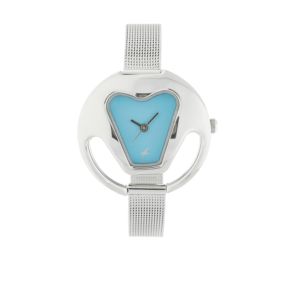 Buy Fastrack Blue Dial Silver Stainless Steel Strap Watch Online