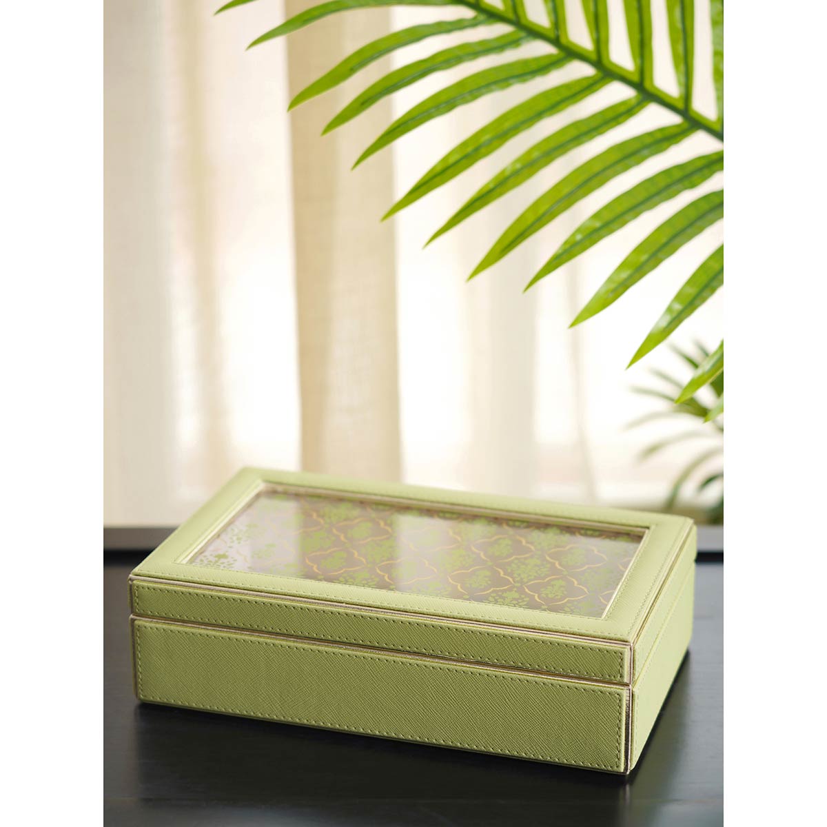 Buy Pure Home + Living Verve Green Lid Box Online