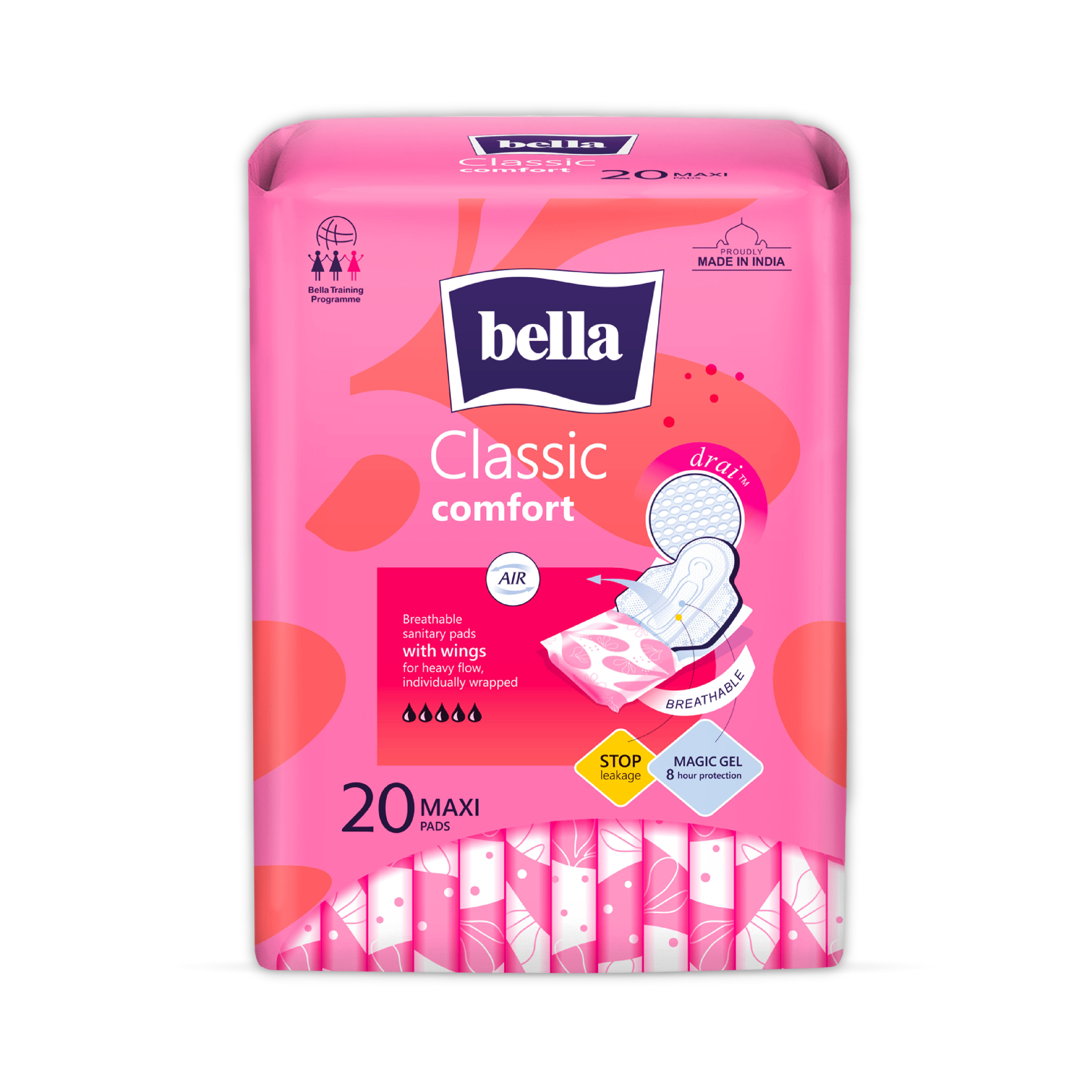 Bella Classic Comfort Maxi Drai 20 Pads Reviews Online | Nykaa