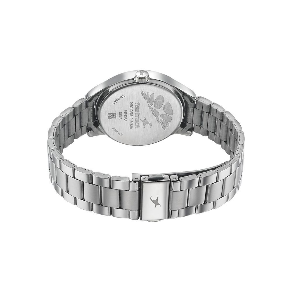 Buy Fastrack White Dial Stainless Steel Strap Watch Online