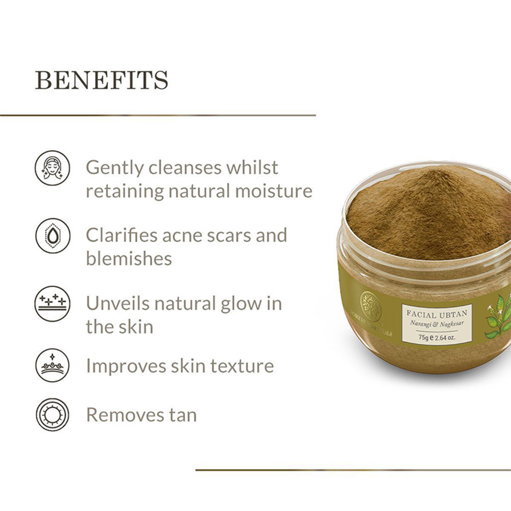 Buy Forest Essentials Narangi & Nagkesar Facial Ubtan Ayurvedic Face Pack For Tan Removal Online