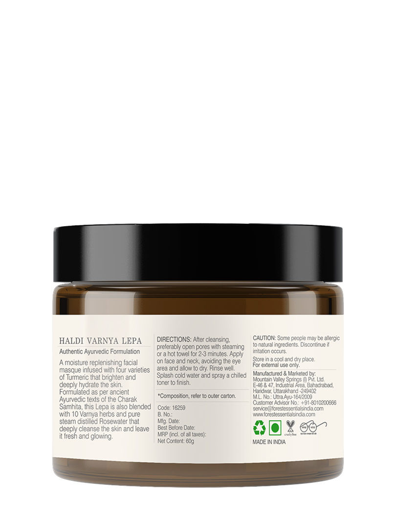 Buy Forest Essentials Haldi Vernya Lepa - Ayurvedic Facial Mask with ...