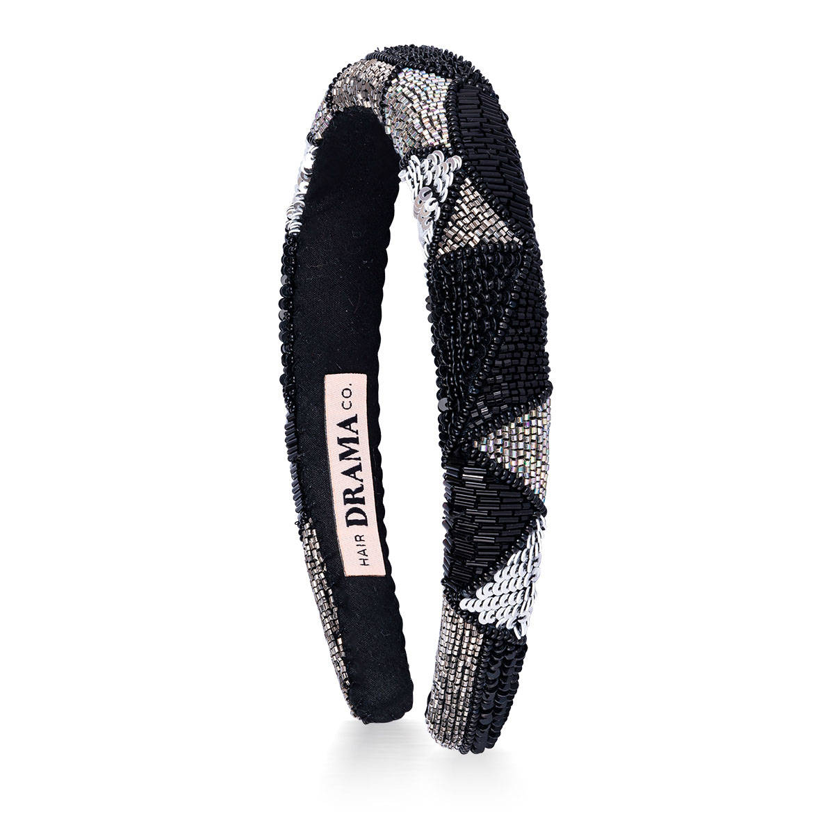 Buy Hair Drama Co. Embellished Puff Hair Band - Black Online
