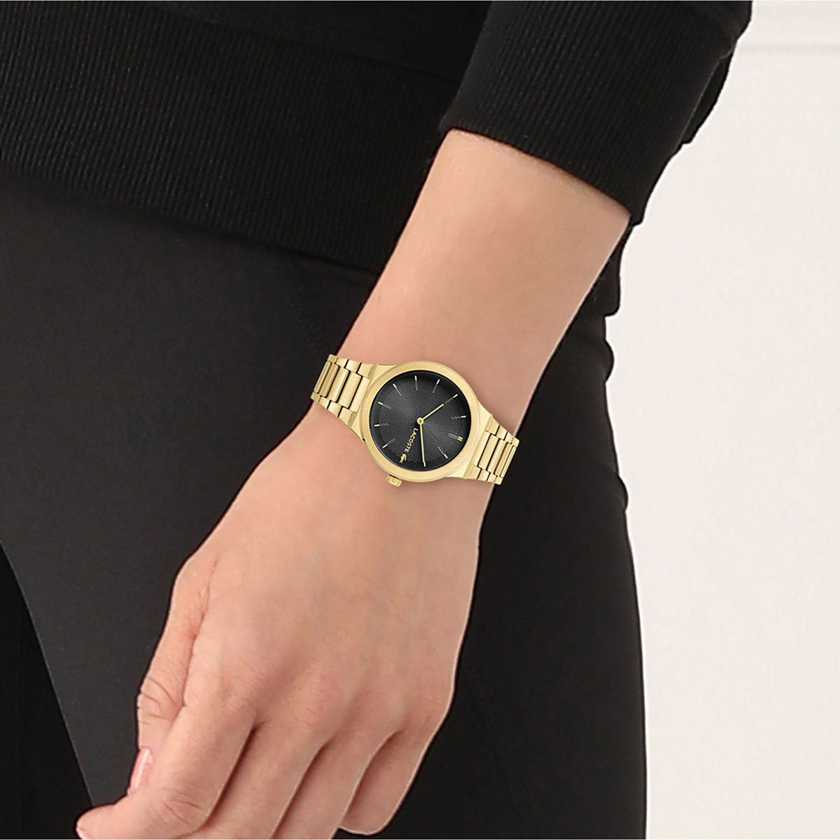 Buy Lacoste Watches CHELSEA 2001182 Analog Black Dial Watch for Women ...