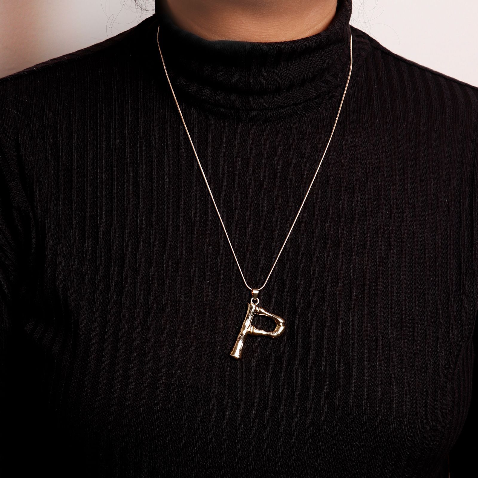 Buy Joker & Witch P Initial Pendant Necklace For Women Online