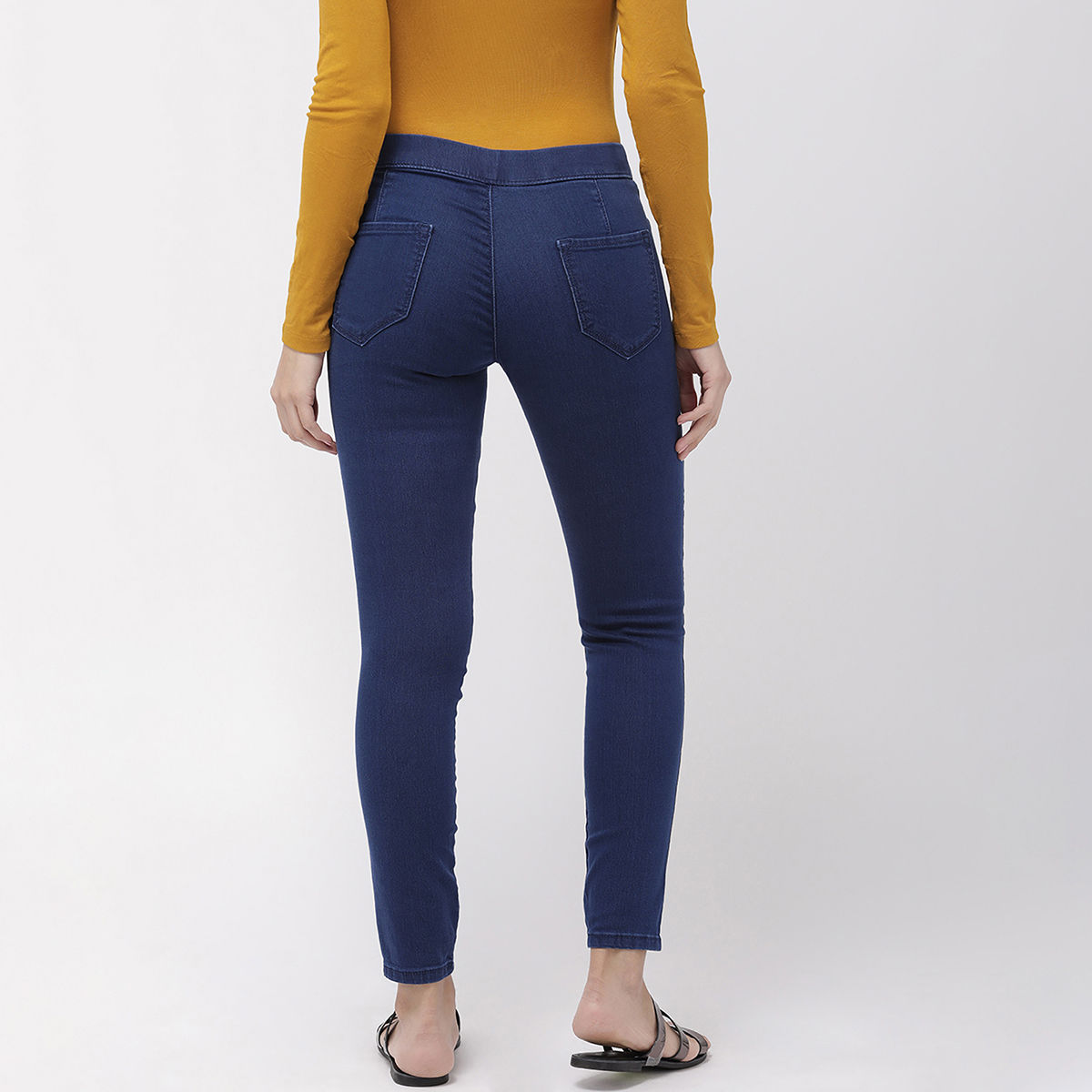 Go Colors Blue Denim Jegging: Buy Go Colors Blue Denim Jegging Online ...