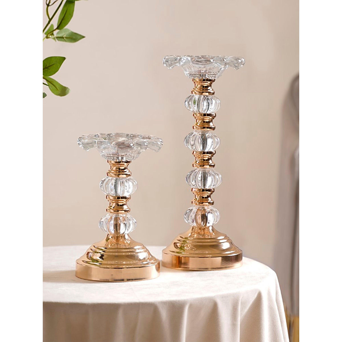 Buy Nestasia Crystal Luxury Candle Stand Online