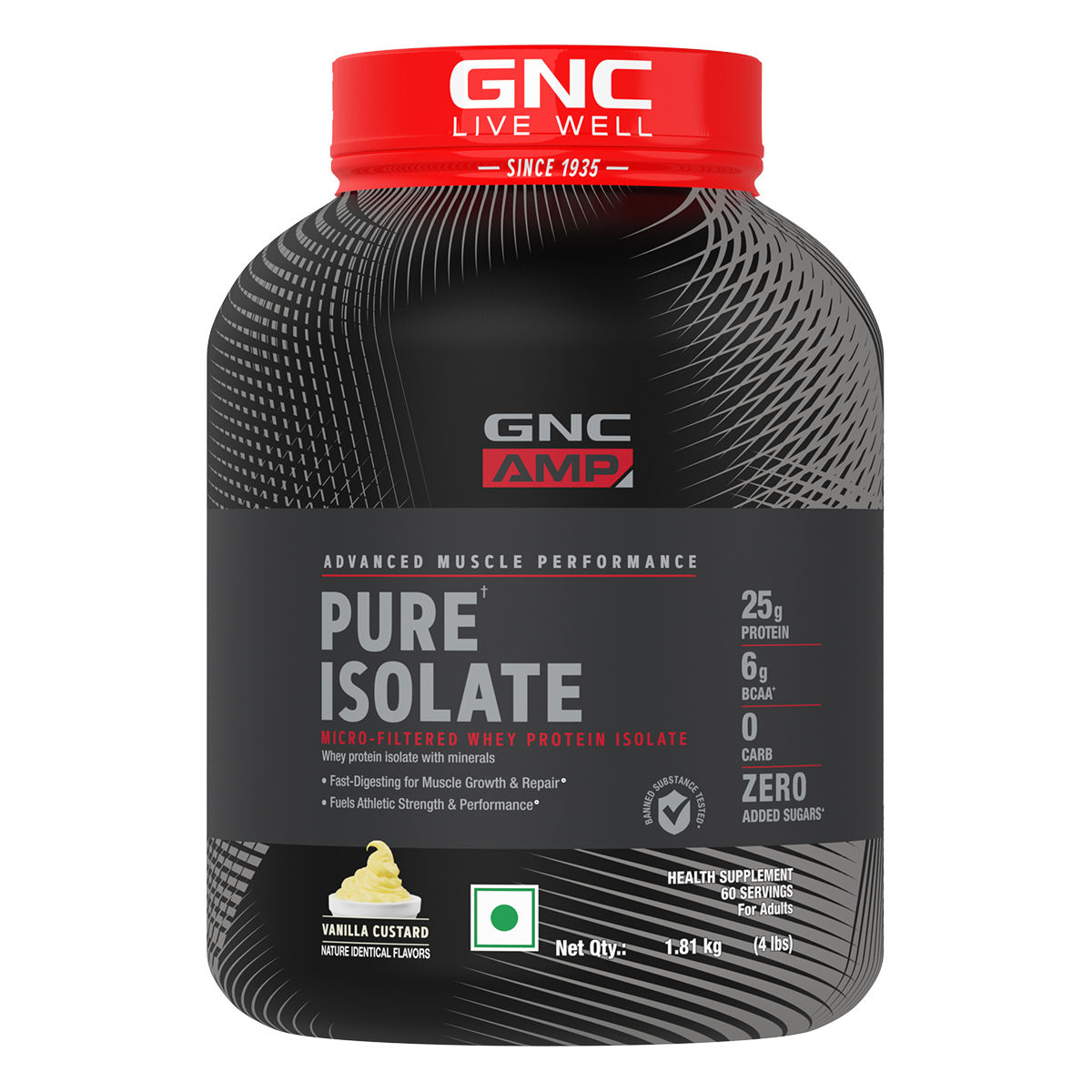 GNC AMP Pure Isolate Low Carb - Vanilla: Buy GNC AMP Pure Isolate Low ...