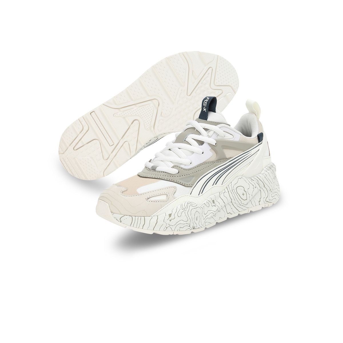 Buy Puma Rs-x Efekt Topographic Unisex Beige Sneakers Online