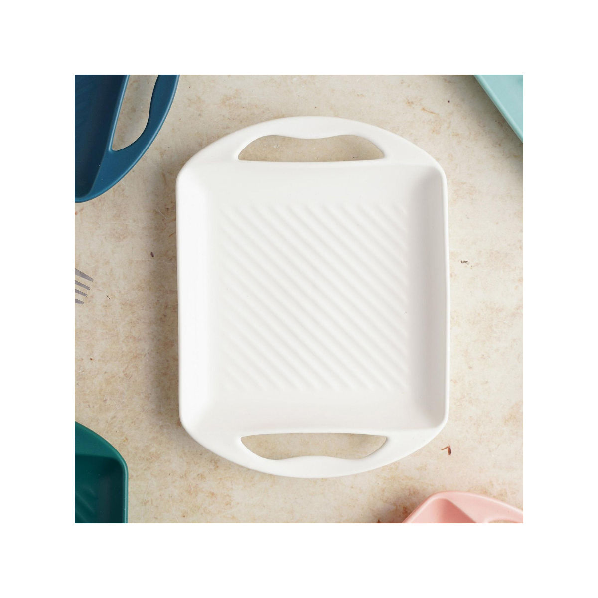 Nestasia White Square Baking Tray Small: Buy Nestasia White Square ...