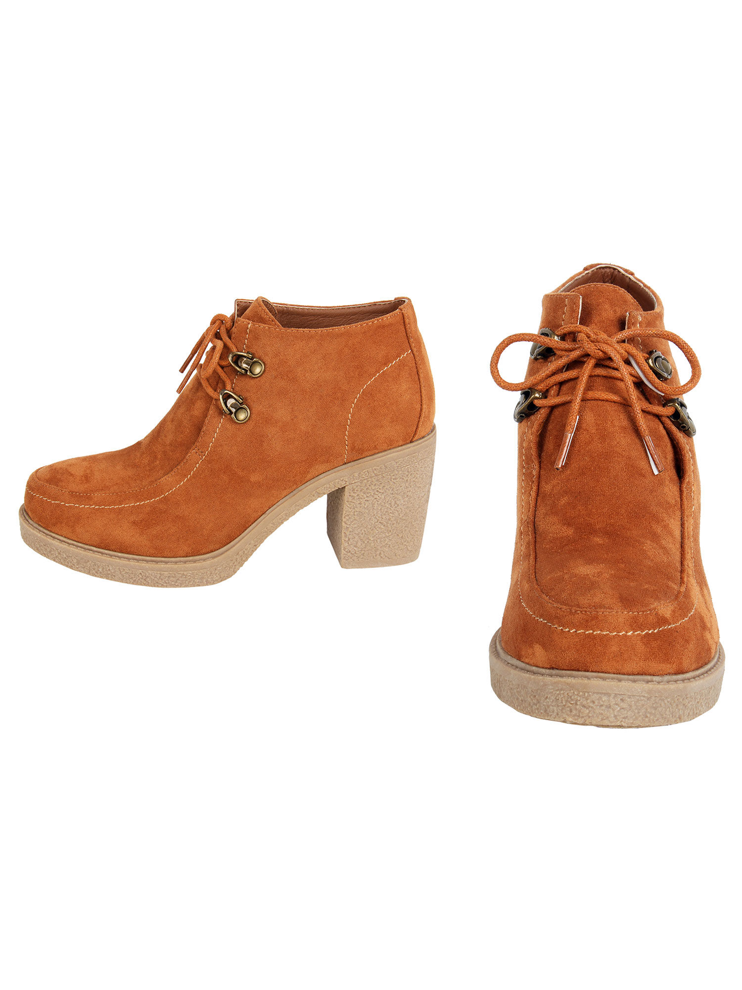 Buy CATWALK Tan Solid Boots Online