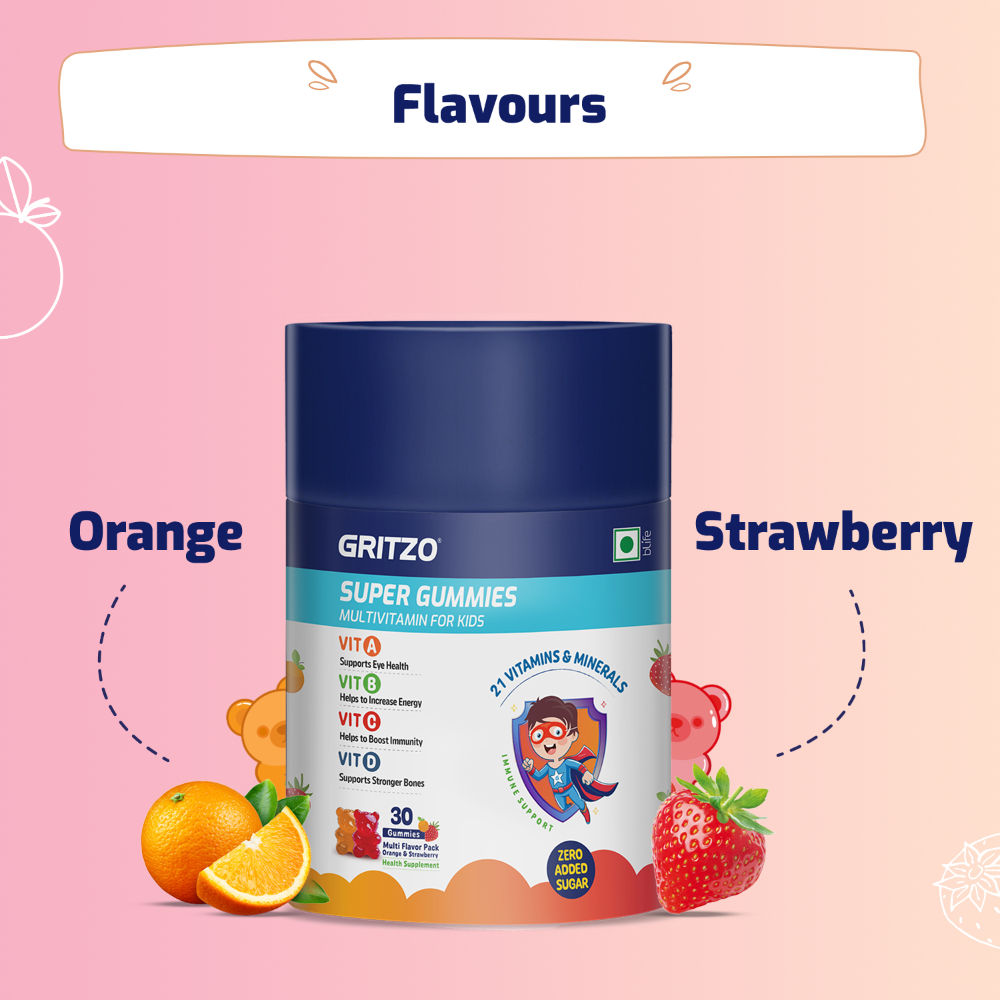 Buy Gritzo Super Multivitamin Gummies For Kids Online