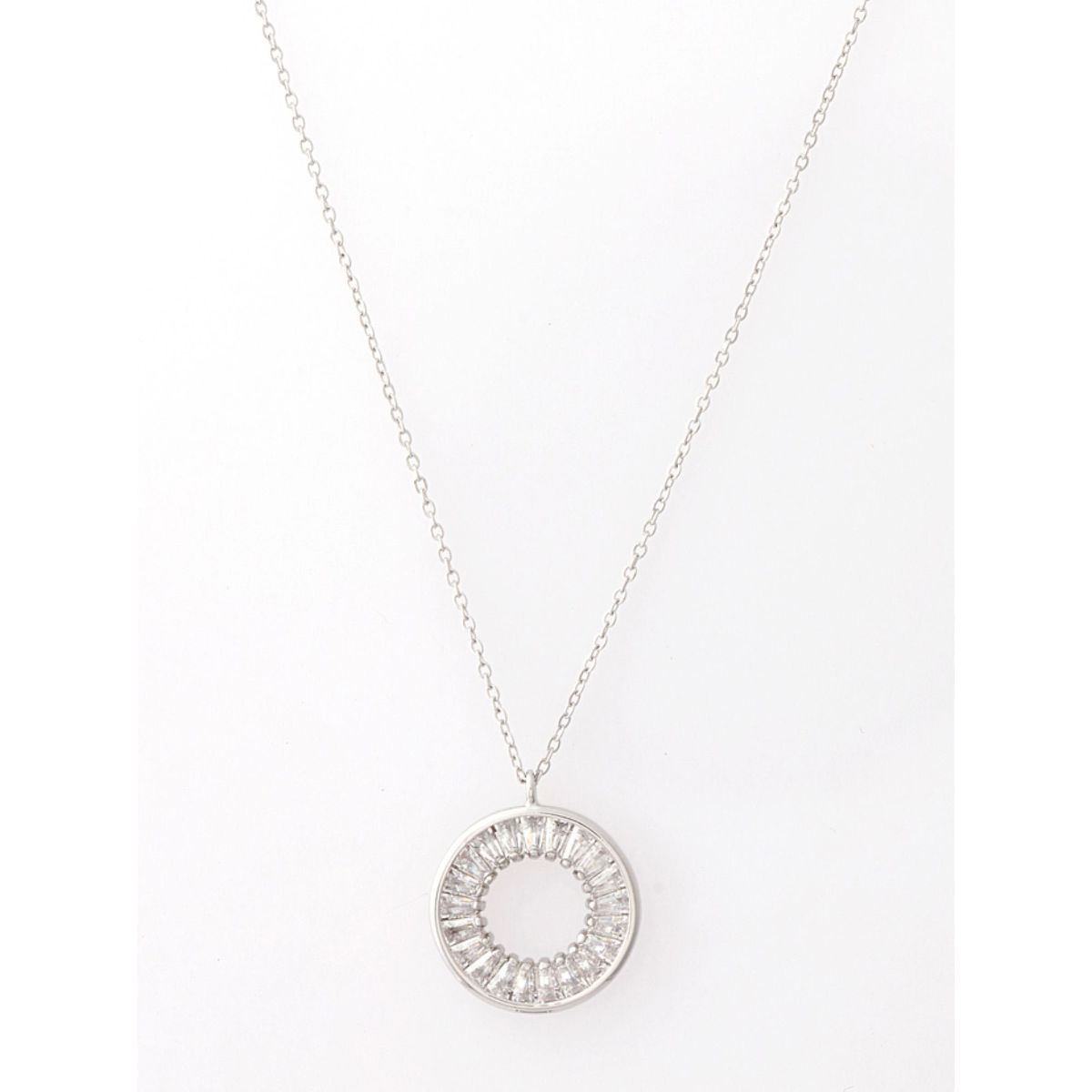 Buy Tipsyfly Silver Crystal Infinity Loop Pendant Online