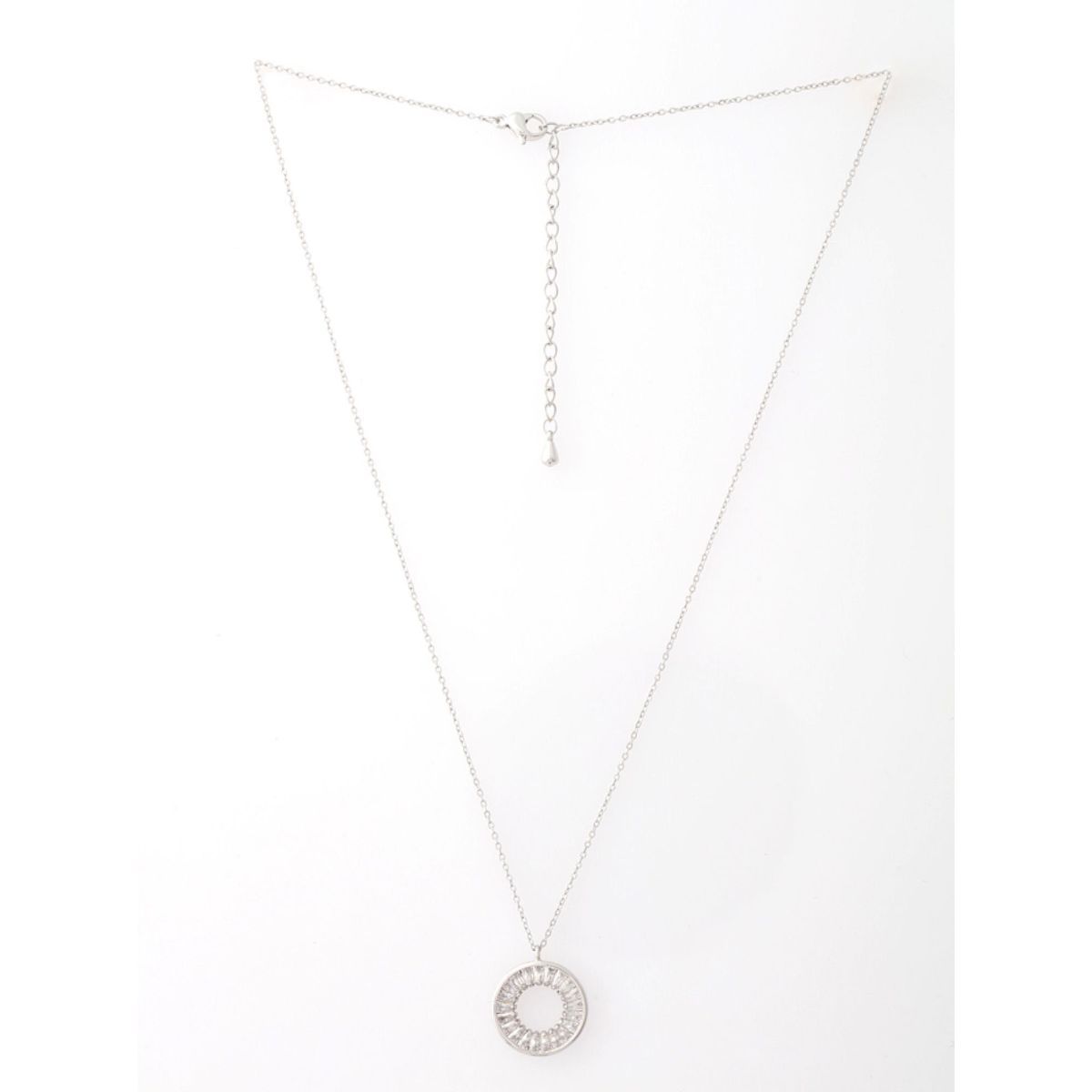 Buy Tipsyfly Silver Crystal Infinity Loop Pendant Online