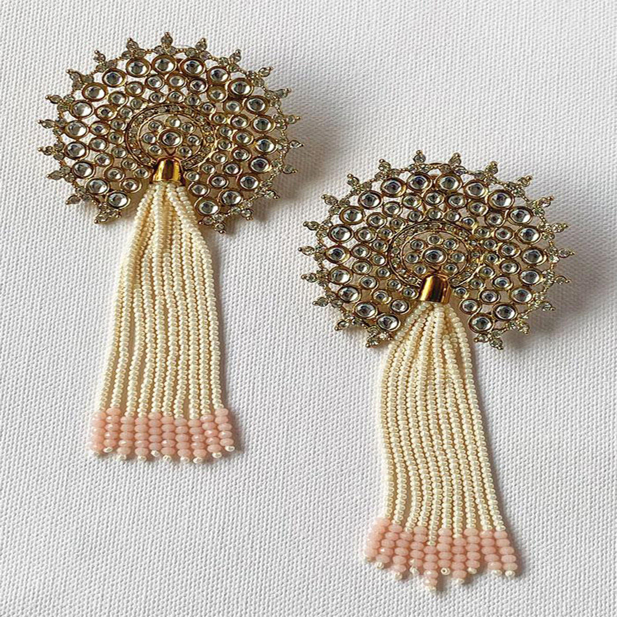 Tipsyfly Ferris Crystal & Pearl Tassel Drops: Buy Tipsyfly Ferris ...