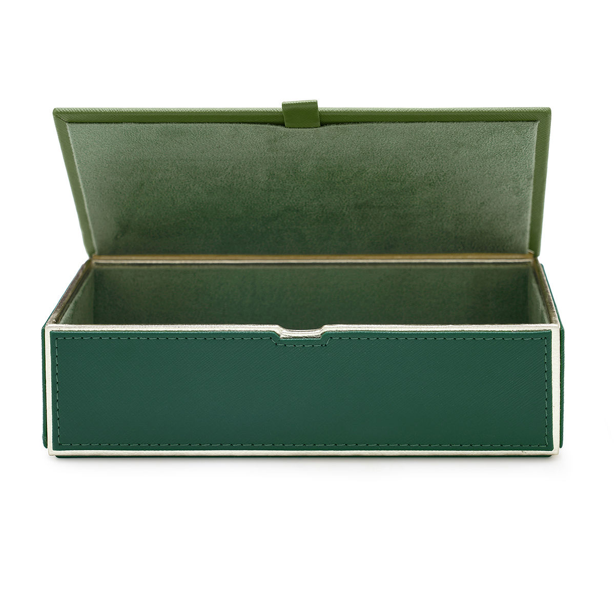 Buy Pure Home + Living Green Rectangle Faux Leather Storage Box with ...