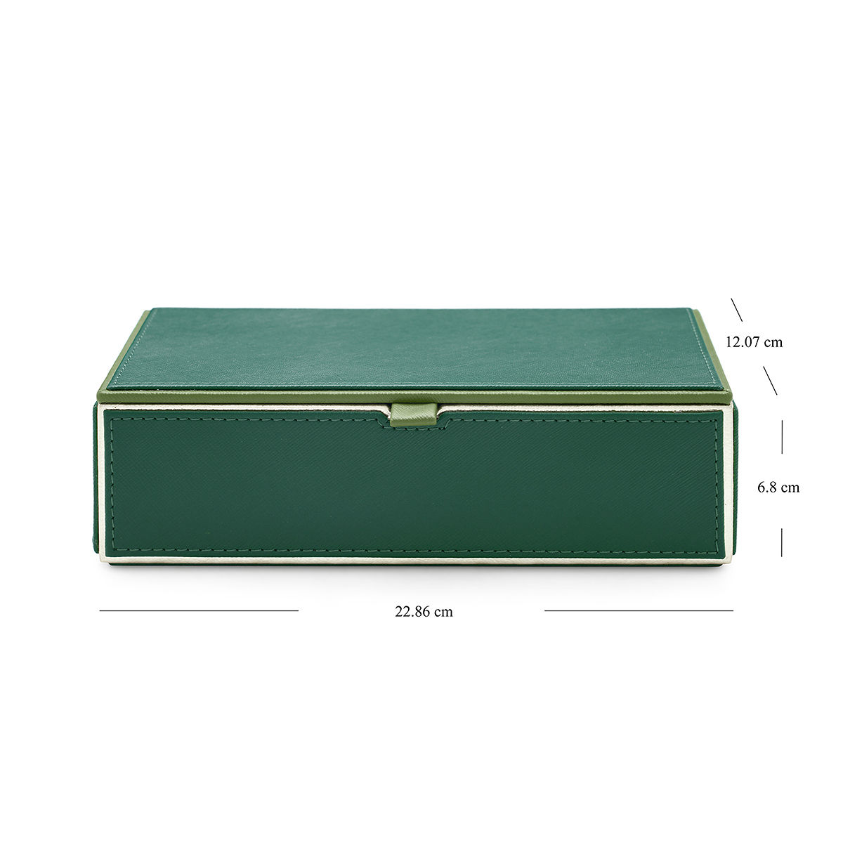 Buy Pure Home + Living Green Rectangle Faux Leather Storage Box with ...