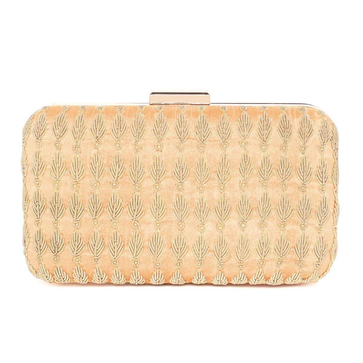 Buy Peora Peach Clutch Purses for Women Handmade Evening Bridal Clutch ...
