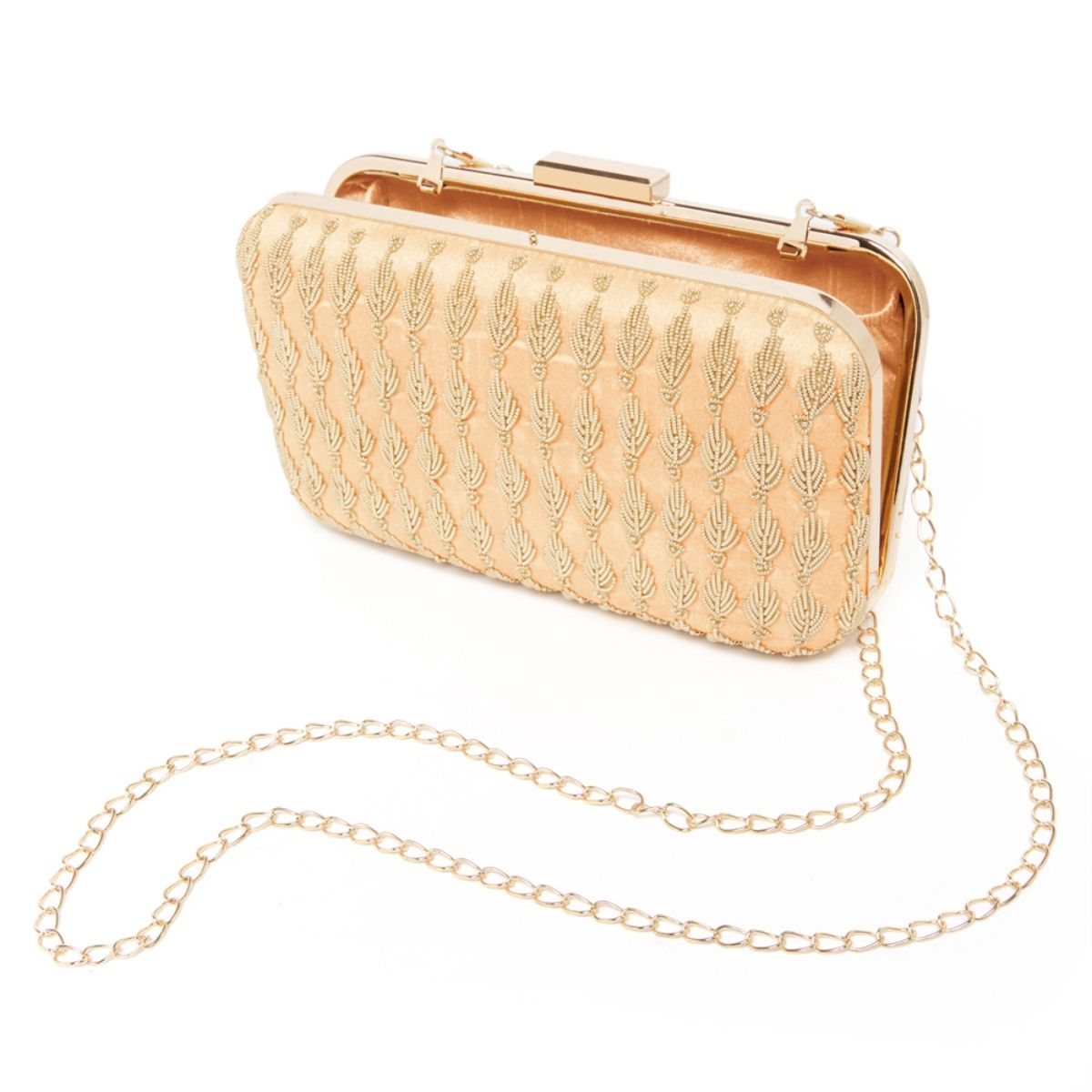 Buy Peora Peach Clutch Purses for Women Handmade Evening Bridal Clutch ...