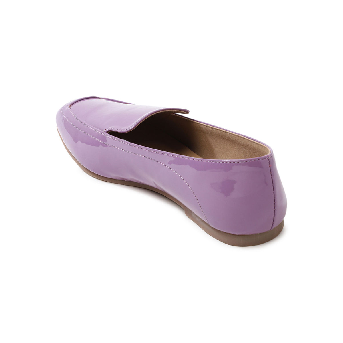 Buy Forever 21 Solid Penny Purple Loafers Online