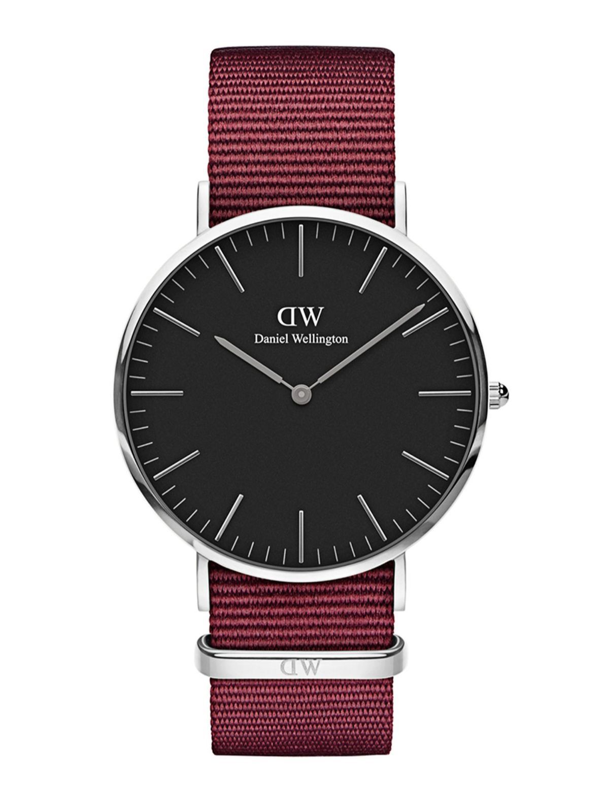 Buy Daniel Wellington Classic Roselyn Silver Black Dial Watch Online