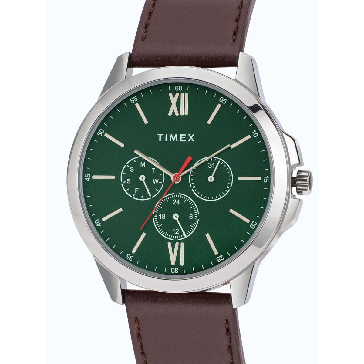 Buy Timex Men Analog Green Dial Coloured Quartz Watch Round Dial ...