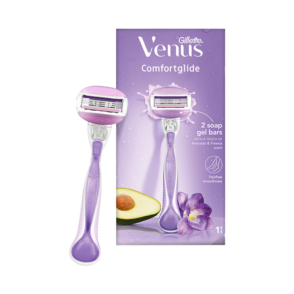 Gillette Venus Comfortglide Hair Removal Razor for Women with Avocado ...